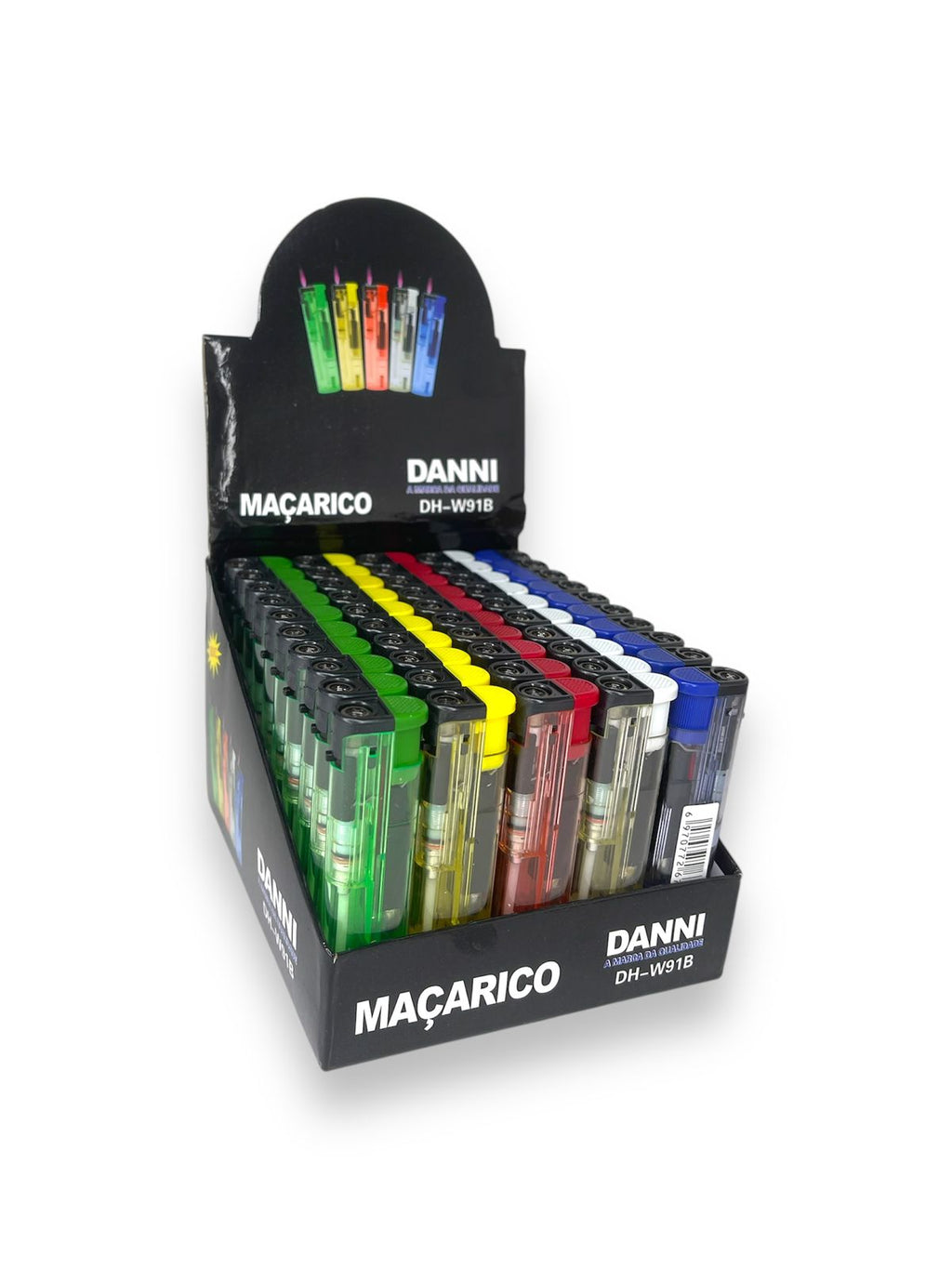 Caixa de Isqueiro Maçarico Danni Transparente C/50 - Distribuidora Lemon